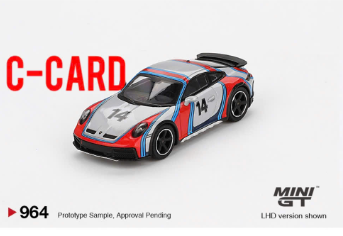( Pre Order ) Mini GT Card Version MGT00964 Porsche 911 Dakar Ice Grey ...