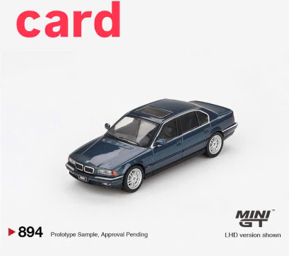 ( Pre Order 05/2025) Mini GT Card Version MGT00894 BMW 750IL Sorrento ...