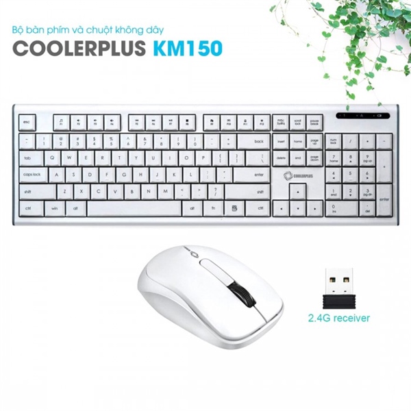 Bộ phím chuột CoolerPlus Wireless KM150