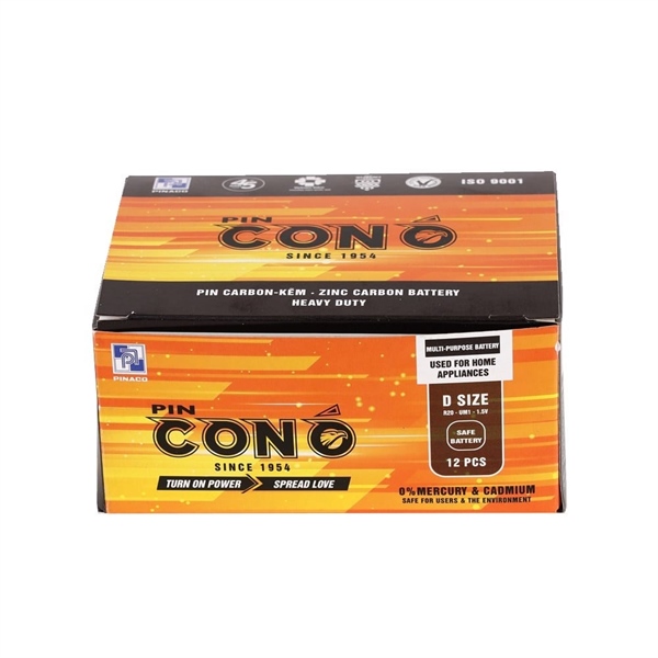 Pin đại D CON Ó đa dụng PVC R20C (D) - phân phối tại VPP Tuyết Sơn