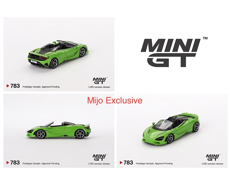 (Pre ord NET) MINI GT Card Version #783 McLaren 750S Spider Mantis Green