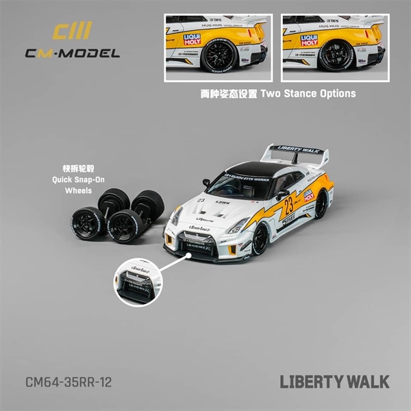(Pre Order 6/2024 Net ) CM Model 1:64 Diecast Model Nissan & LBWK Licensed Products - GT-R R35 ...