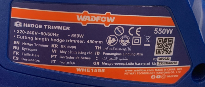 Máy tỉa hàng rào WADFOW WHE1555 – Máy khoan – máy cắt – máy mài – máy ...