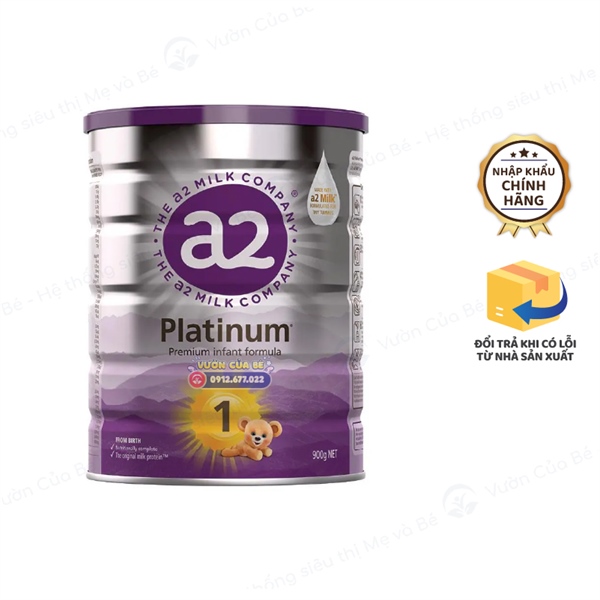 Sữa A2 Platinum - Số 1 - Úc - Lon 900gr - Từ 0 - 6m - Vườn Của Bé