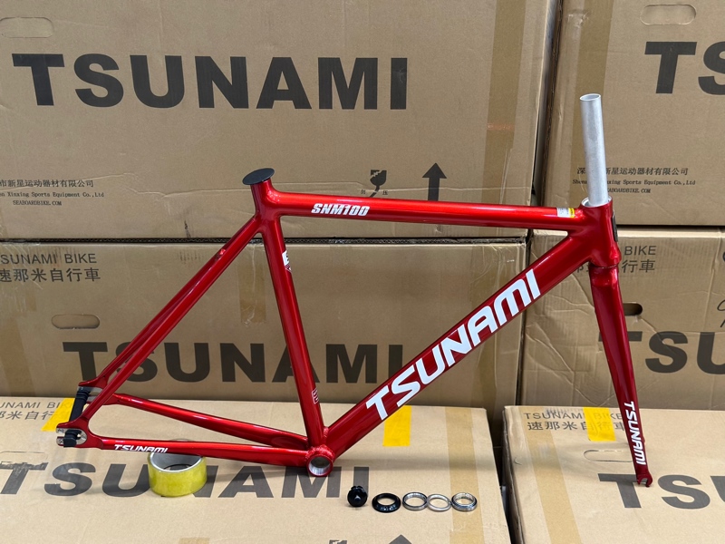 Khung xe đạp Fixgear TSUNAMI SNM100 nhôm chính hãng